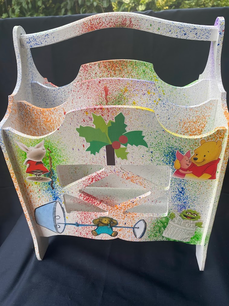 Classic Children's Stories Book Caddy/Magazine Rack - Story Pieces